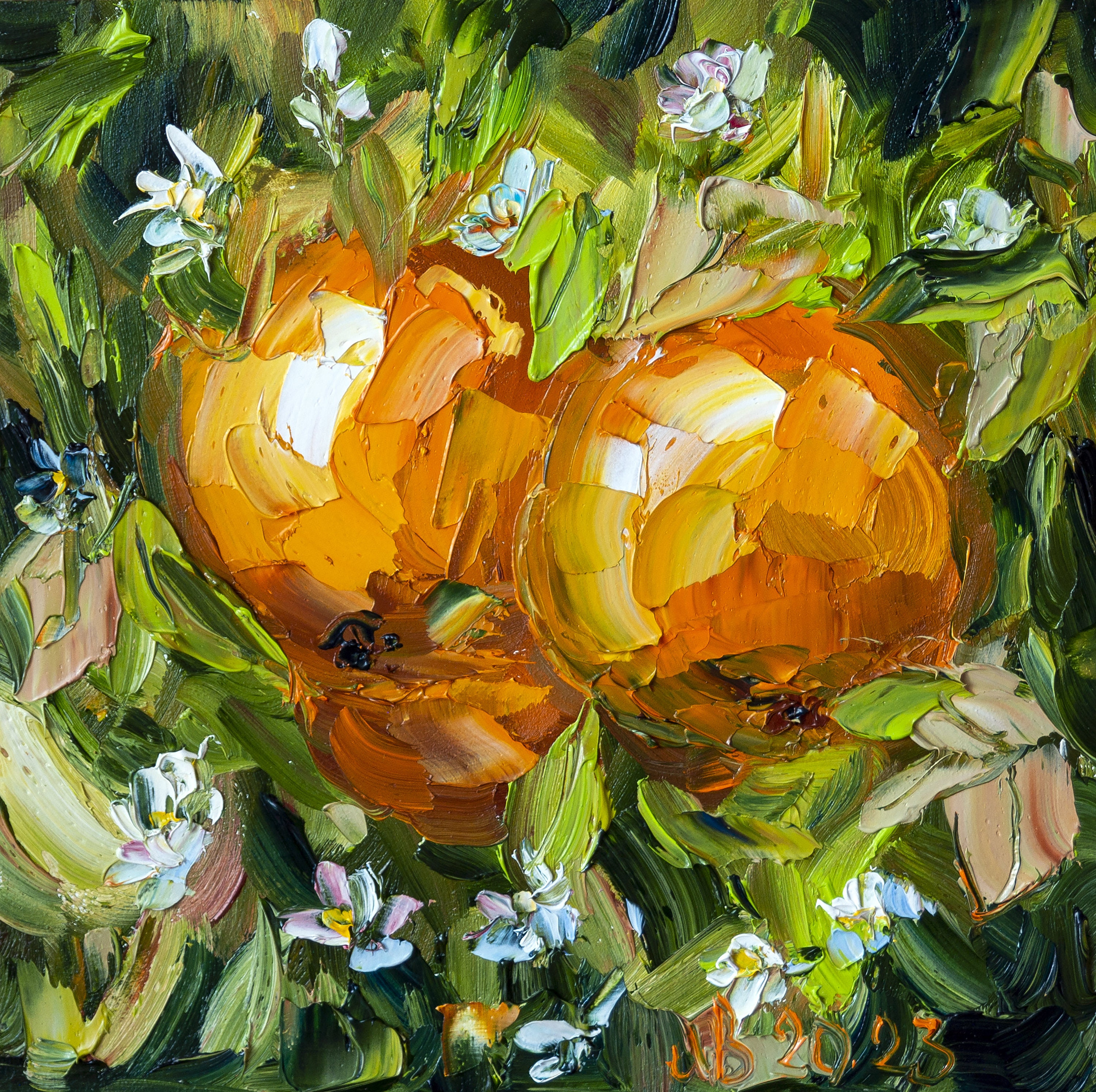 Orange Tree Painting