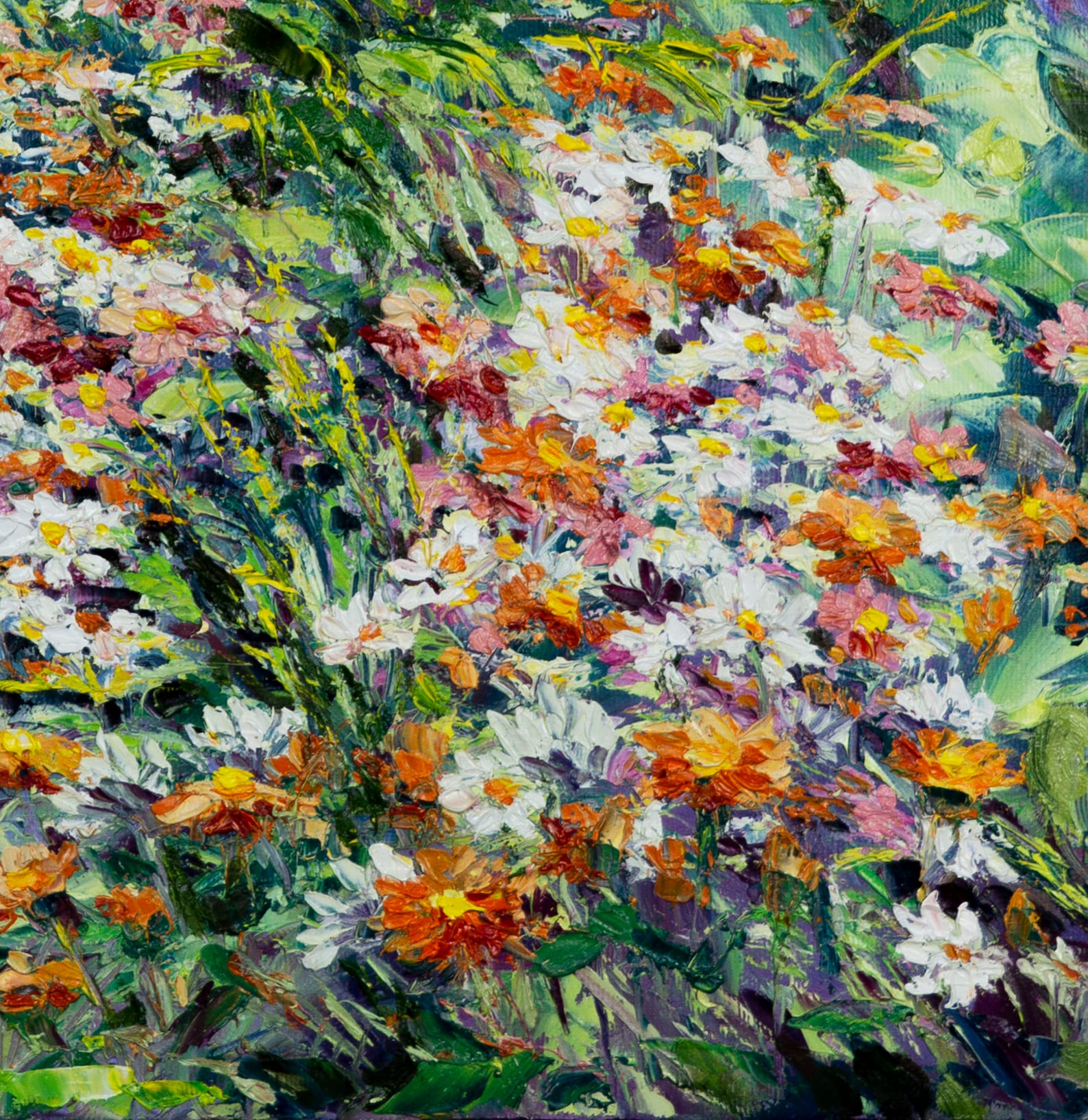 Wildflowers Paintings on Canvas Original Art Abstract Flowers | Etsy