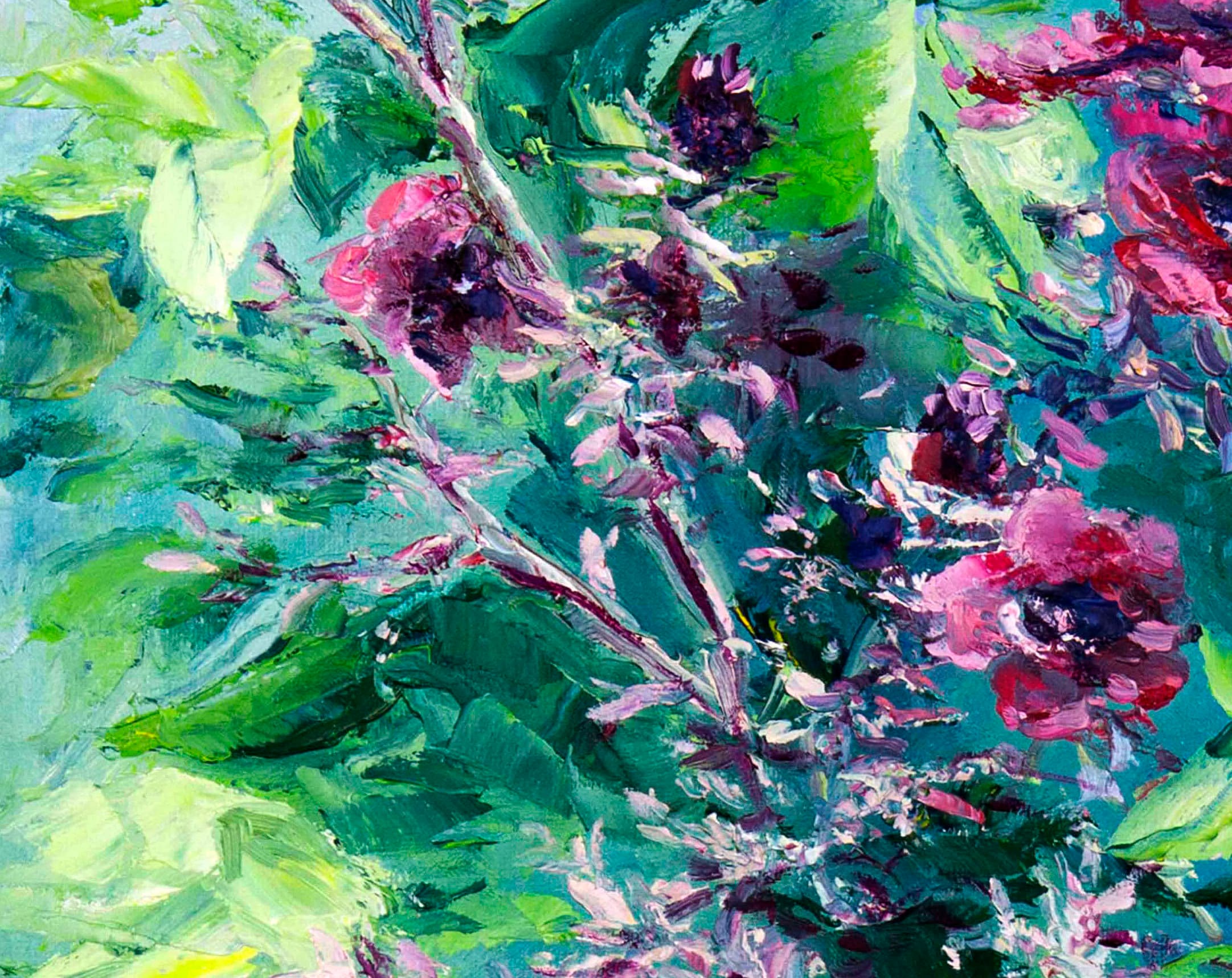 Spring Flowers Painting on Canvas Original Art Abstract | Etsy