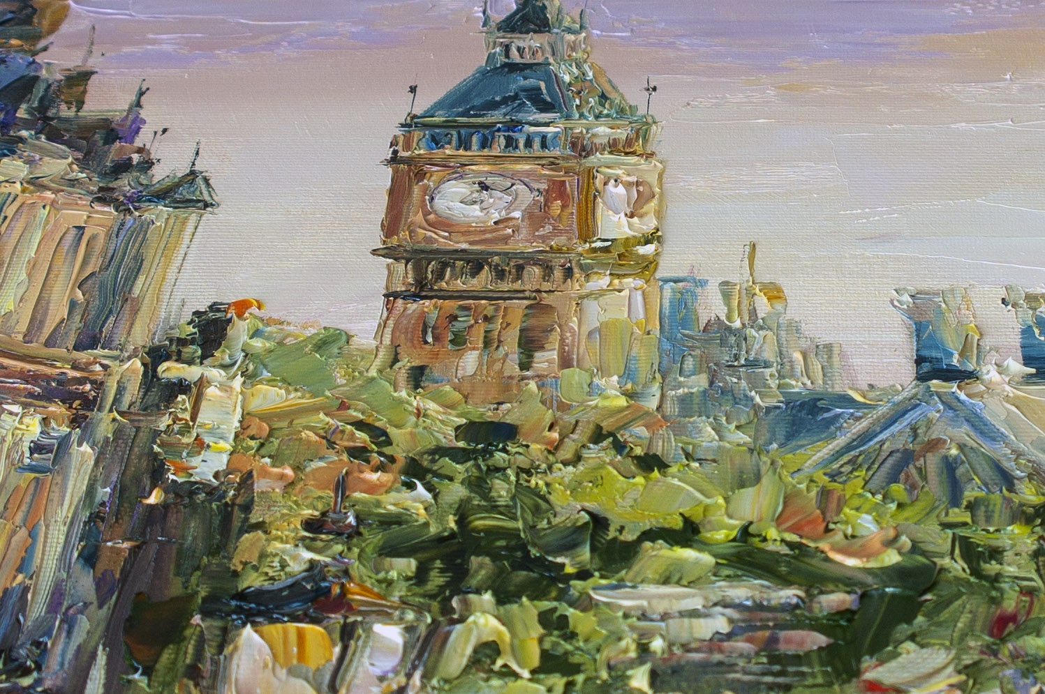 Big Ben Paintings on Canvas Original Art Evening London - Etsy