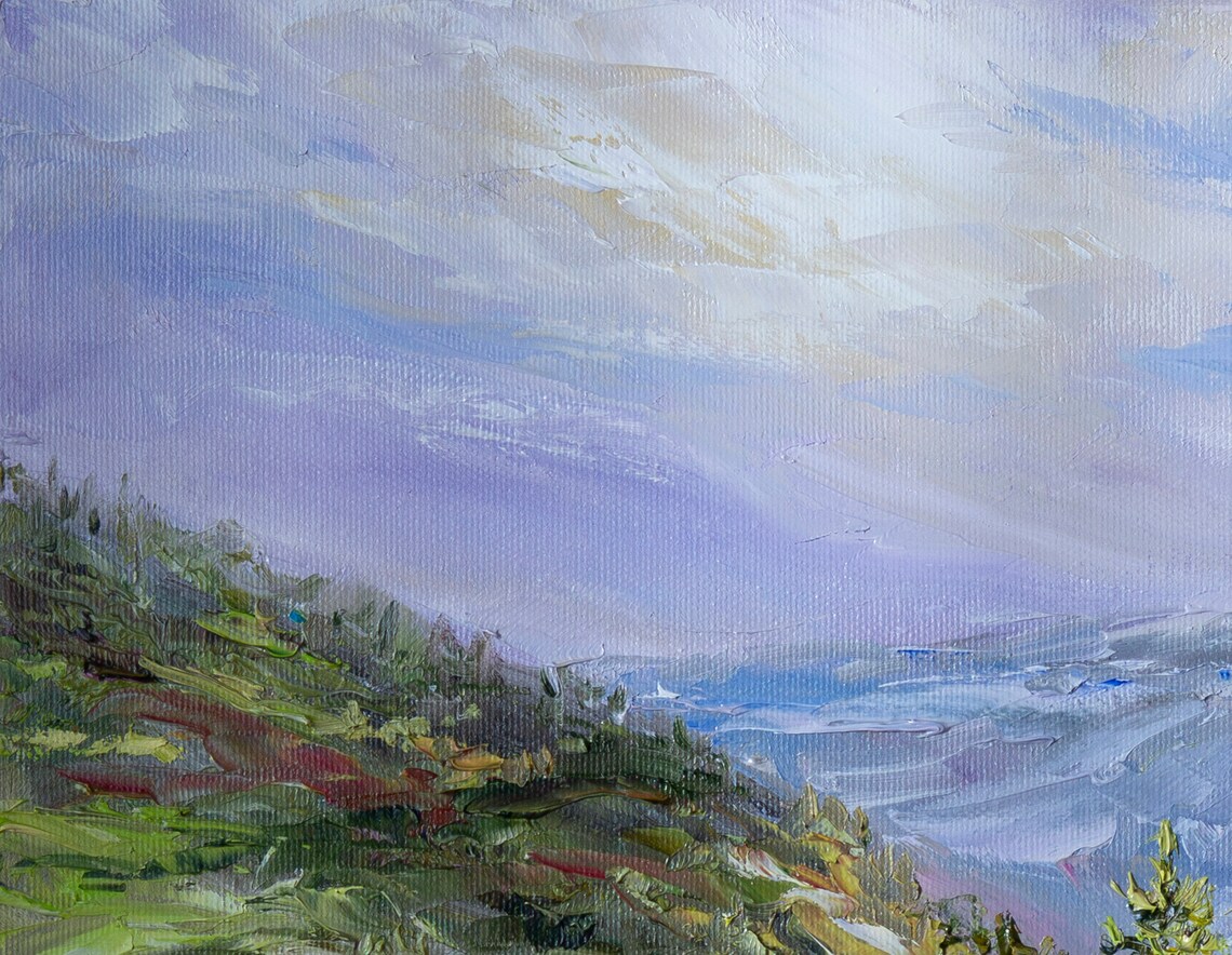 Textured Mountain Landscape Paintings on Canvas Original Art - Etsy