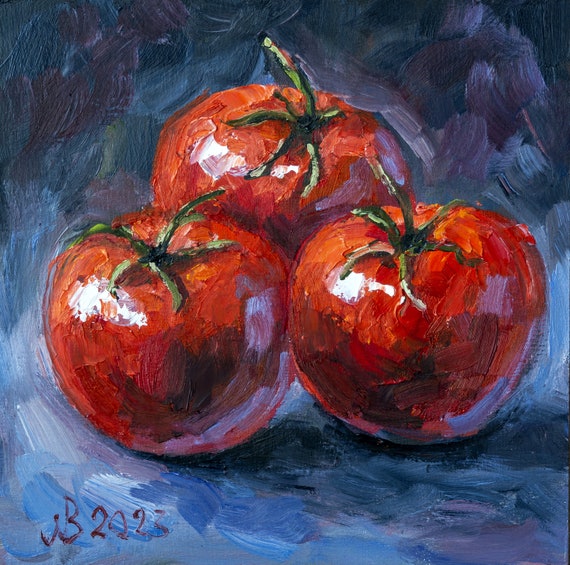 Vegetable Oil Painting Impressionist Oil Painting Still Life With