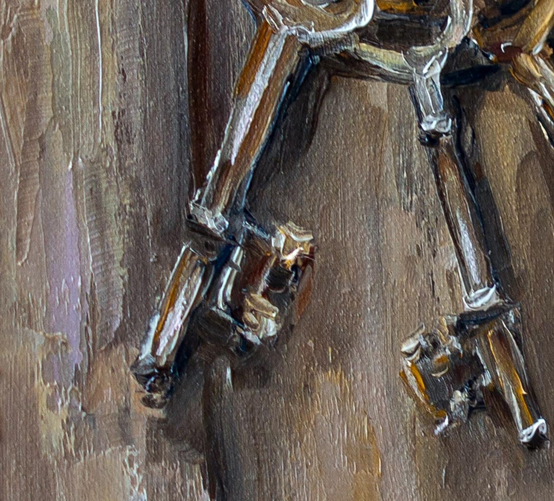 Old Keys Painting Original Art Kitchen Small Fine Art Artwork by ...