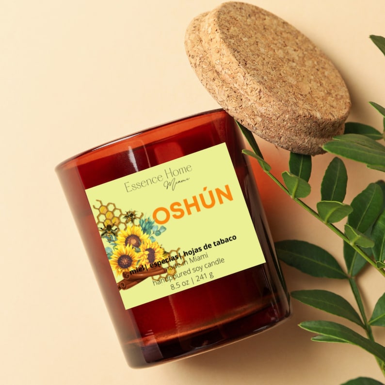 Soy Candle Orisha Candle Oshun Honey Fragrance Gifts - Etsy