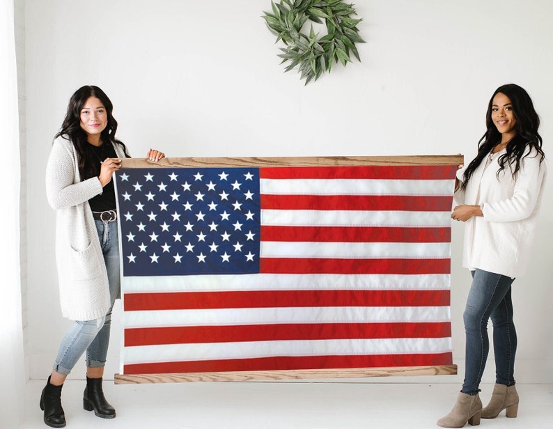 Flag Frame Large Wooden Frames american Flag Not Included - Etsy