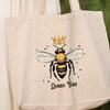 Queen Bee Tote Bag, Perfect Gift for Beekeeper, Honey Bee Canvas Tote ...