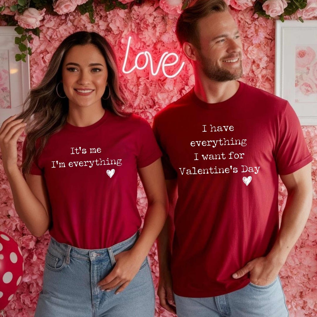 Matching Valentine's Day Couple Shirt: Romantic Gift Tee - Etsy