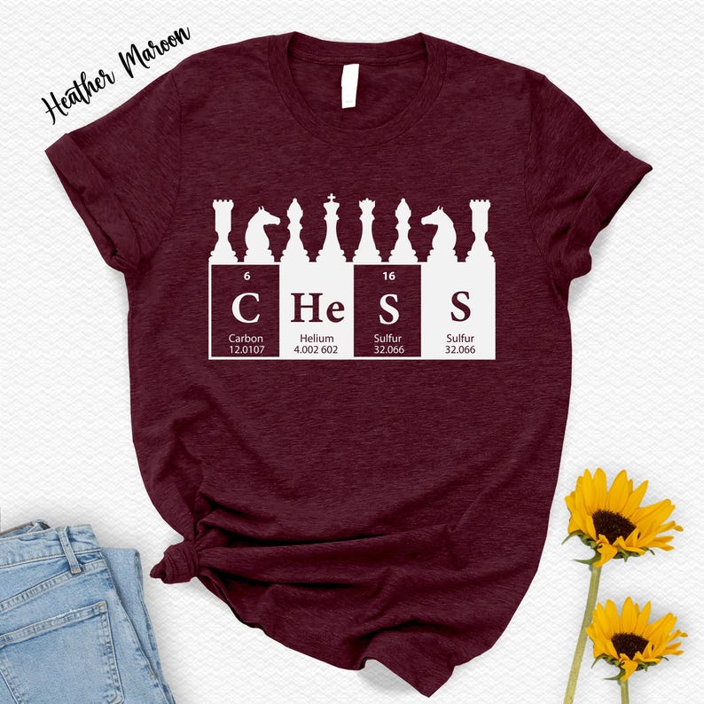 Chess Periodic Table Shirt: Gambit Chess Player Gift - Etsy