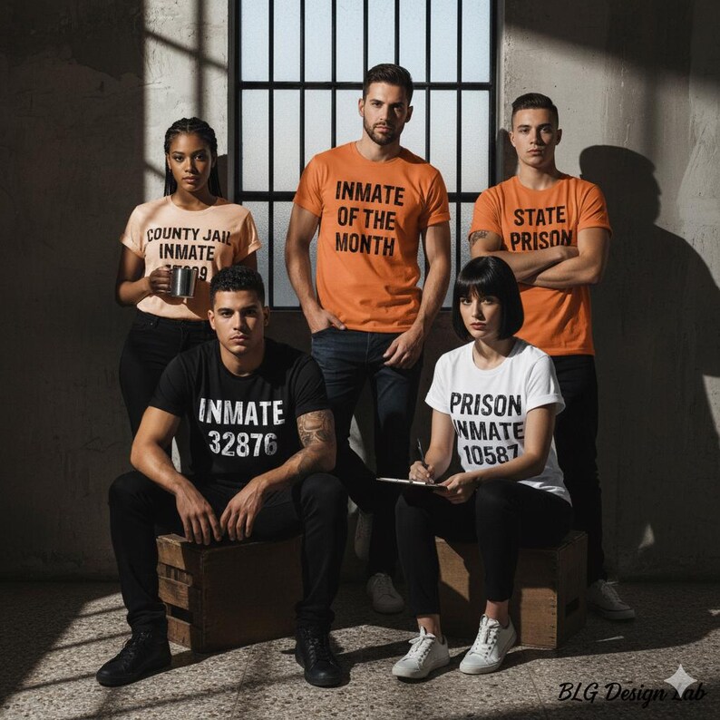Prison Inmate Costume Shirt: Halloween Party Group Tee - Etsy