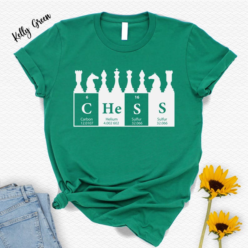 Chess Periodic Table Shirt: Gambit Chess Player Gift - Etsy