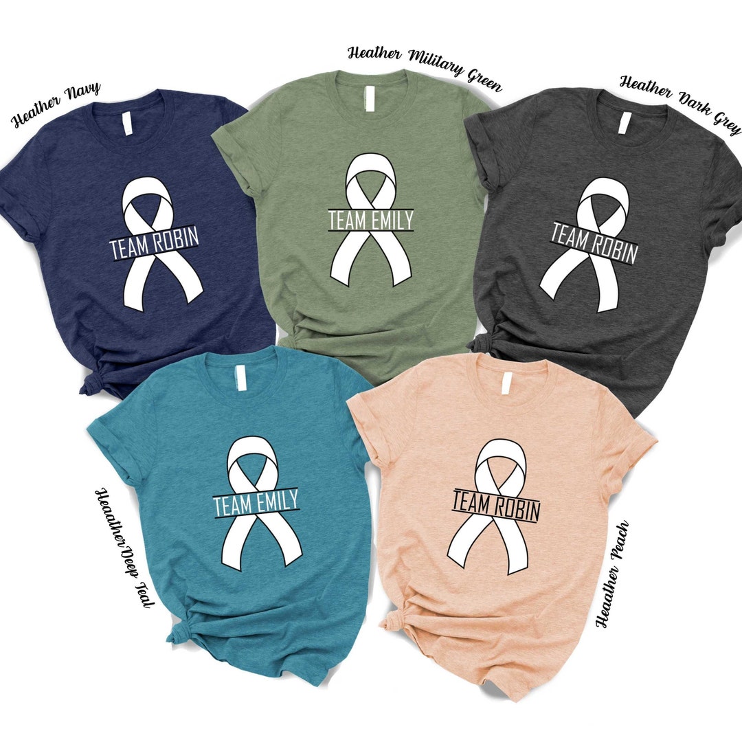 Custom Lung Cancer Awareness Shirt, Team Lung Cancer T-shirt, Family ...
