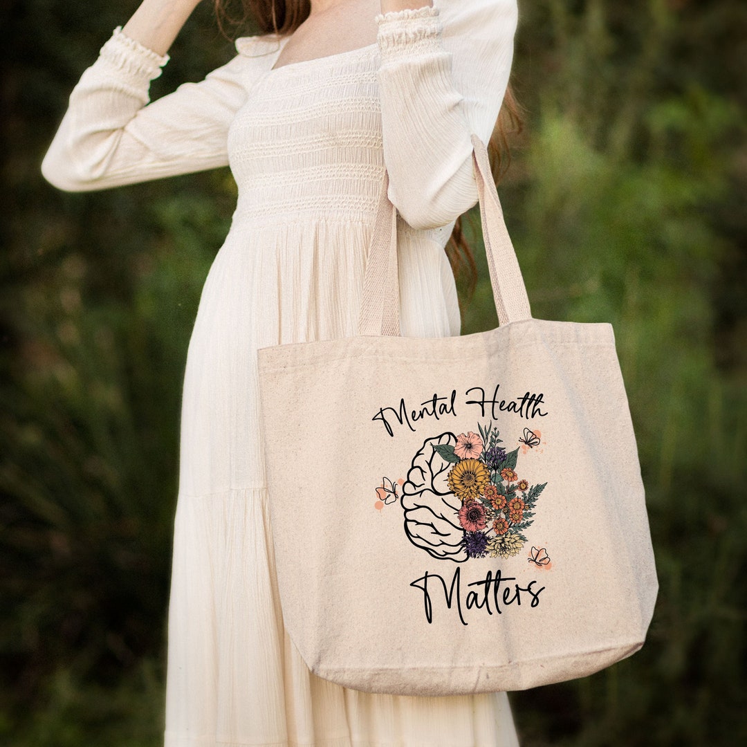 Mental Health Matters Tote Bag,gift for Her,psychiatrist Therapist Gift ...