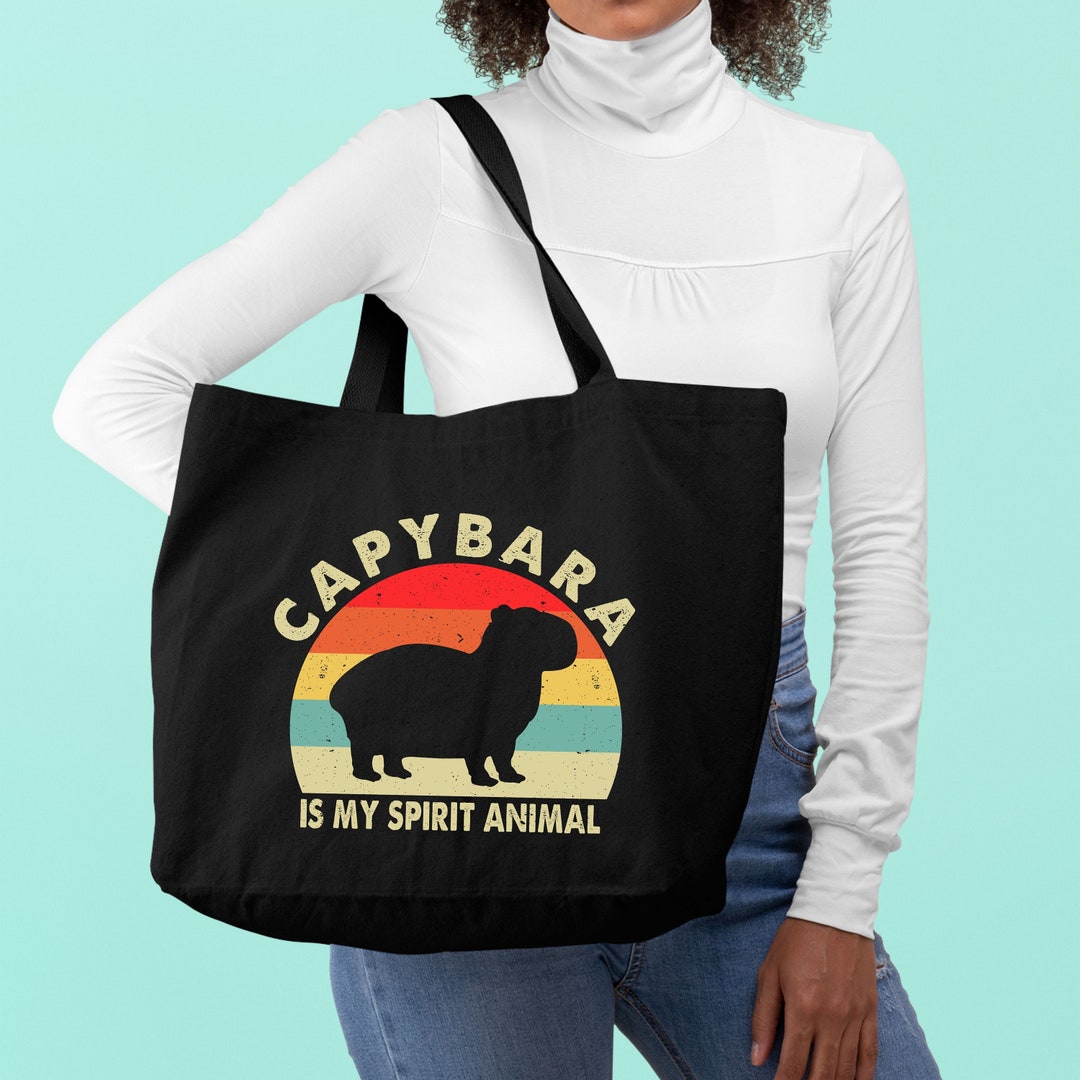 Capybara Tote Bag, Animal Lover Gift - Etsy