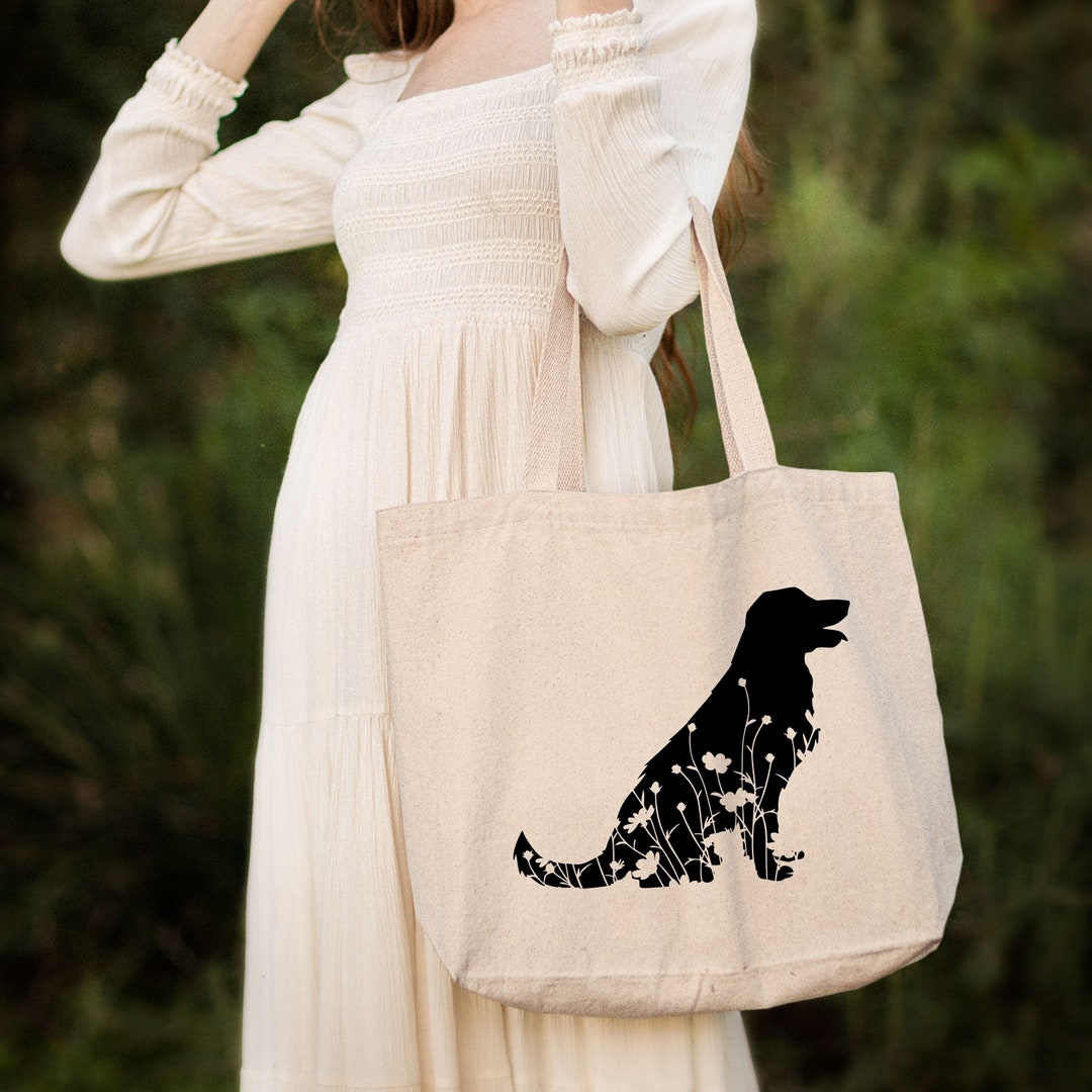 Golden Retriever Tote Bag,animal Lover Gift,nature Canvas Tote Bag,dog ...