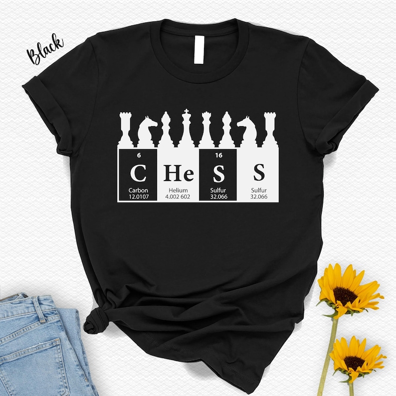 Chess Periodic Table Shirt: Gambit Chess Player Gift - Etsy