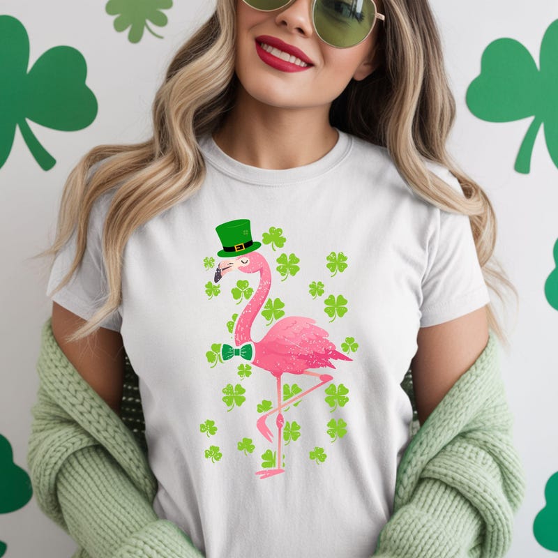 St. Patrick's Day Flamingo - Etsy