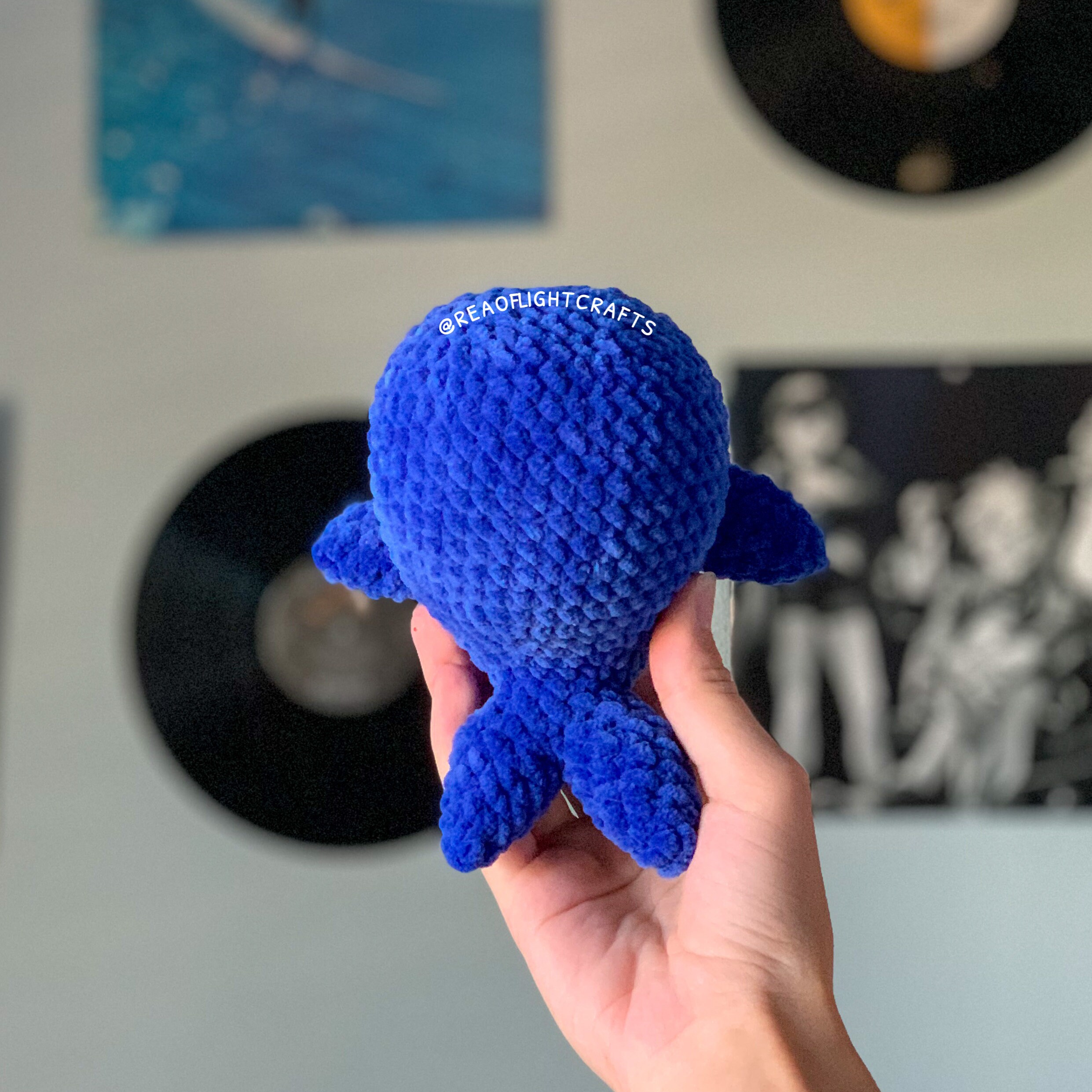Blue Whale Plush Hand Crocheted Kawaii Plush Toy Amigurumi - Etsy