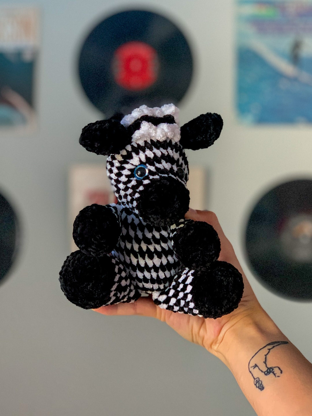 Ziggy the Zebra Plush- Hand Crocheted Zebra Plush Toy Amigurumi ...