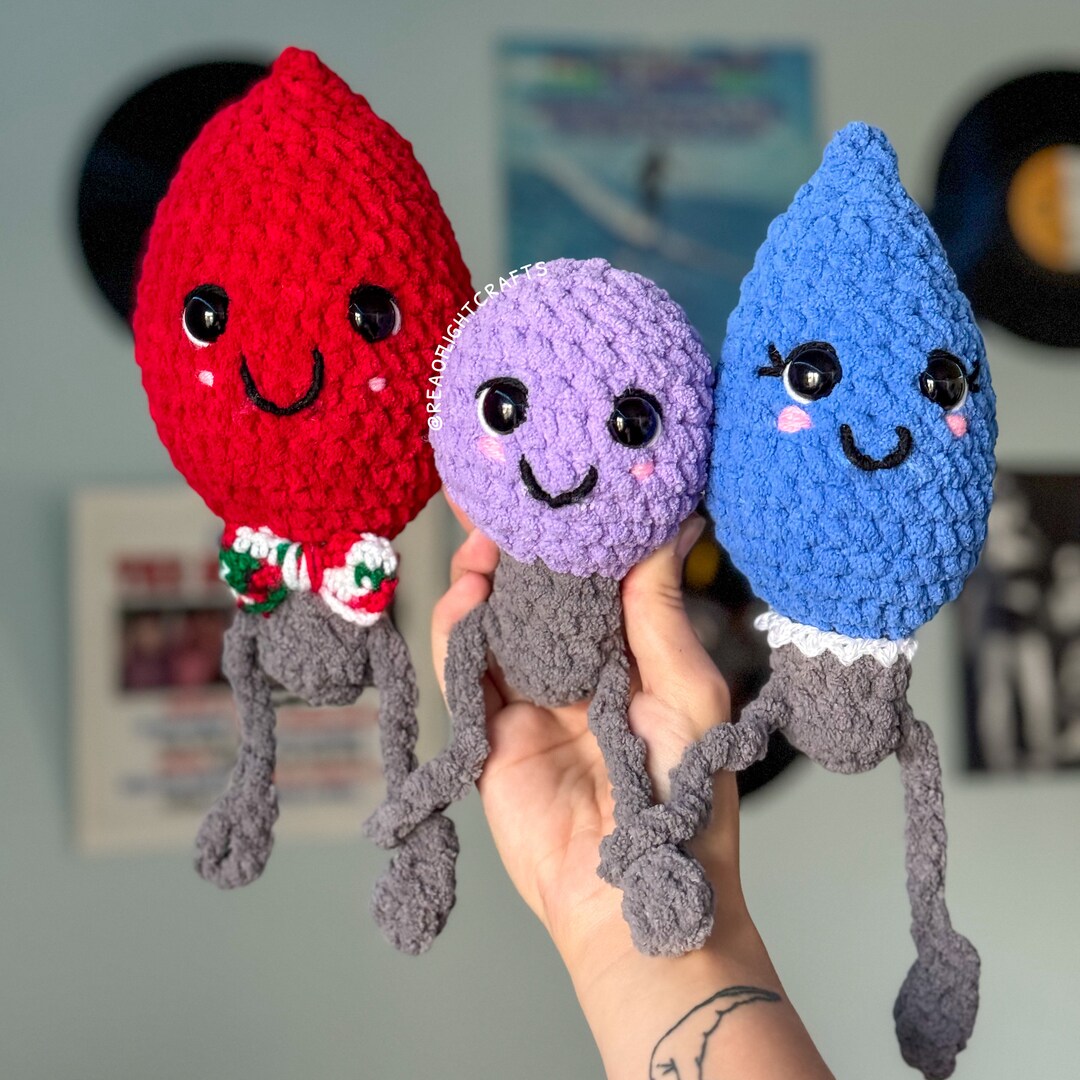 The Watts-on Family Plush Toy Set- Hand Crocheted Plush Toy Christmas ...