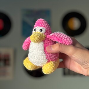 PREORDER- Pink Club Penguin Inspired Plush - Hand Crocheted Club ...