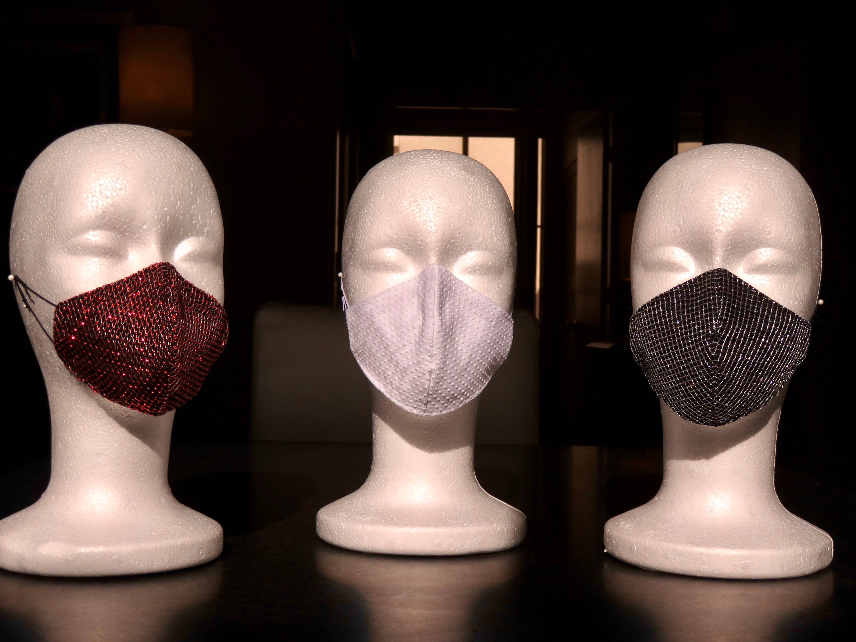 White Face mask Texture 3D Dot Reusable Face Mask Cute Face | Etsy