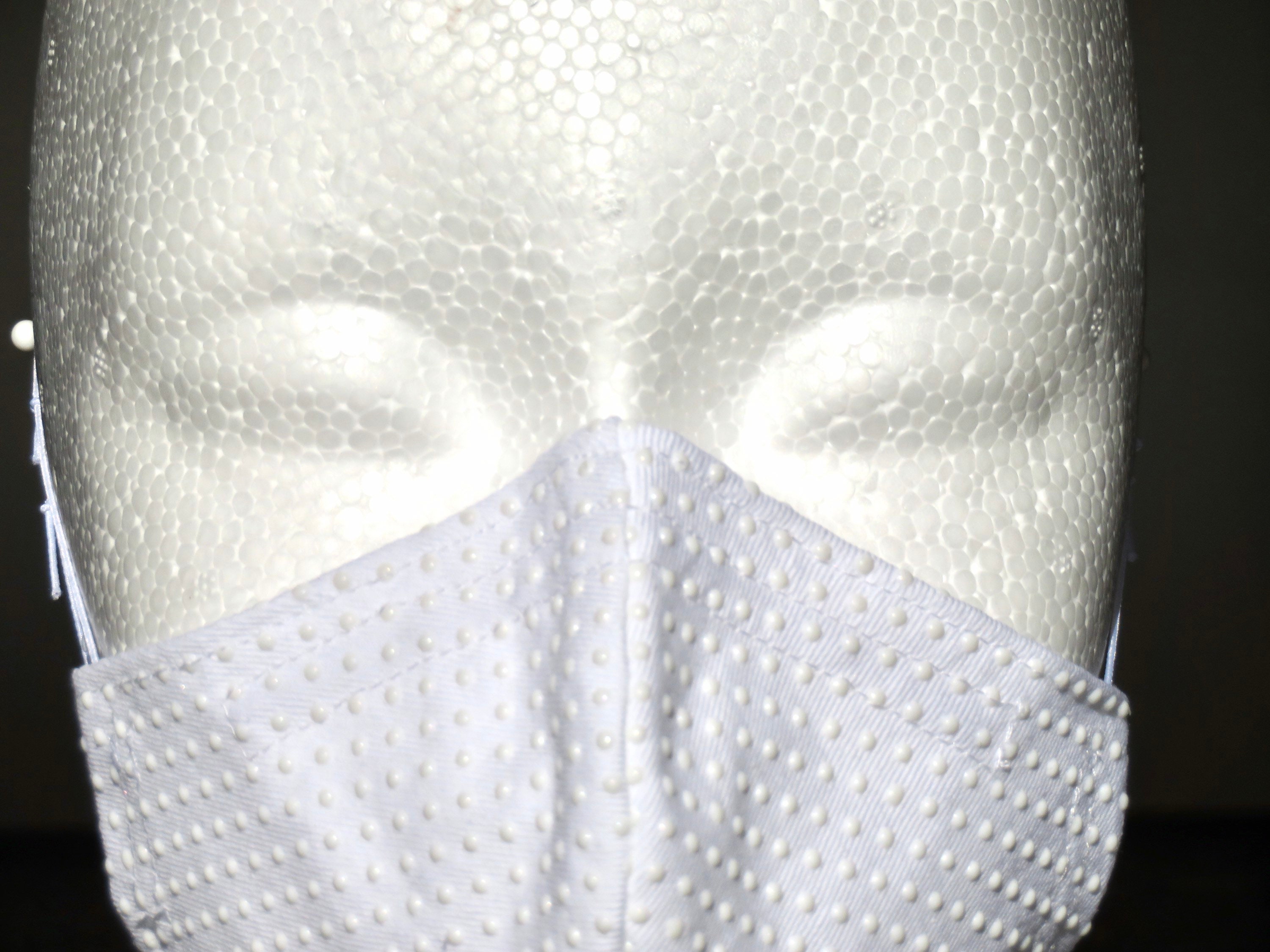 White Face mask Texture 3D Dot Reusable Face Mask Cute Face | Etsy