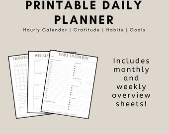 Daily Planner - Etsy