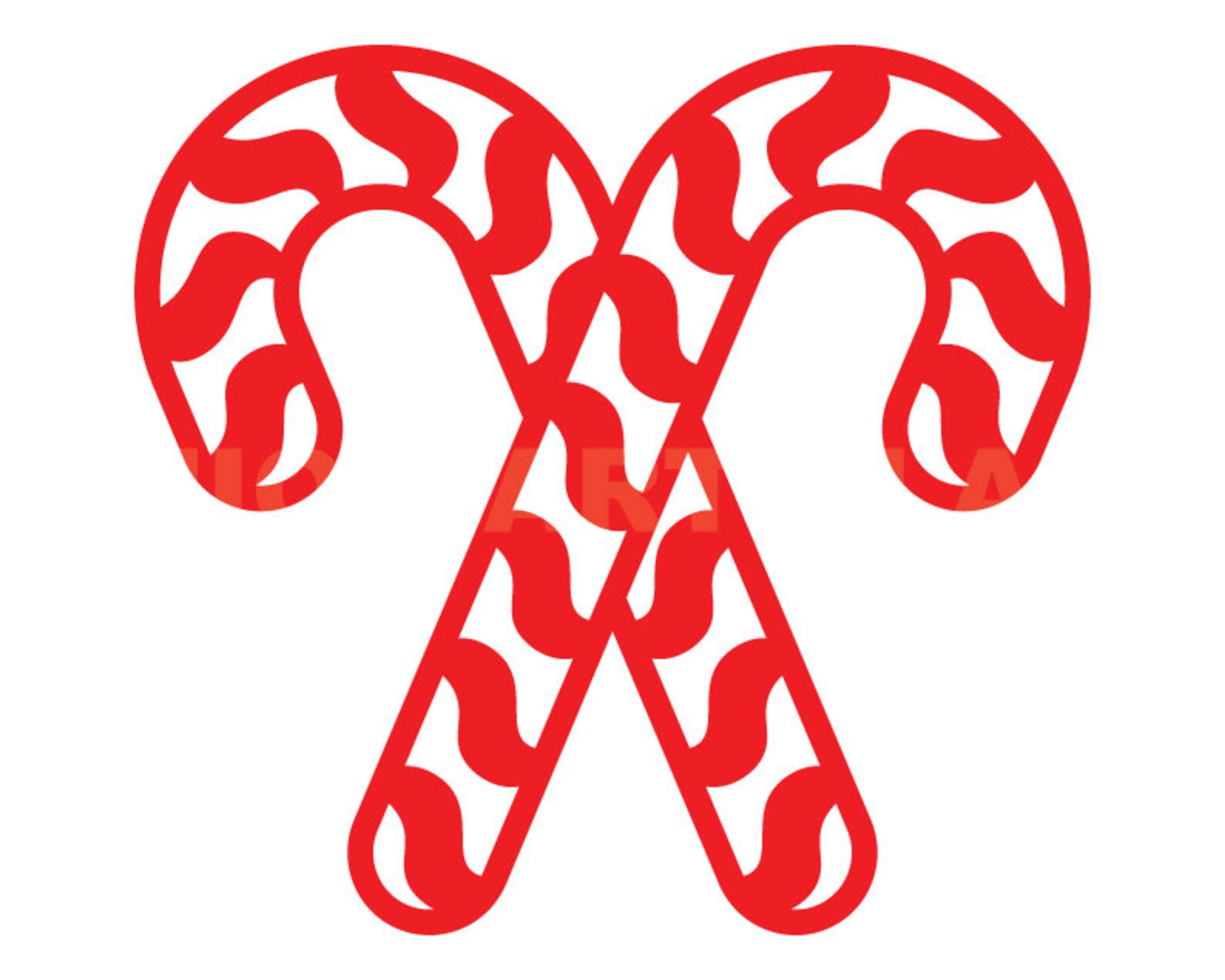 Candy Canes Svg Clipart Image, Cricut Svg Image, Dxf, Pdf, Eps, Jpg ...