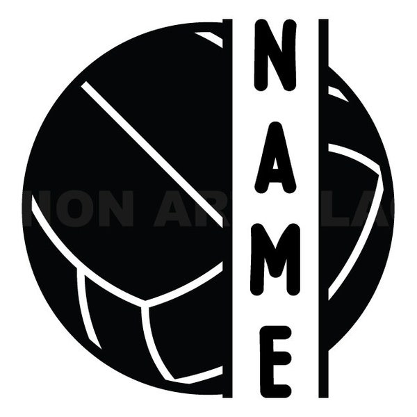 Volleyball Split Frame Svg - Etsy