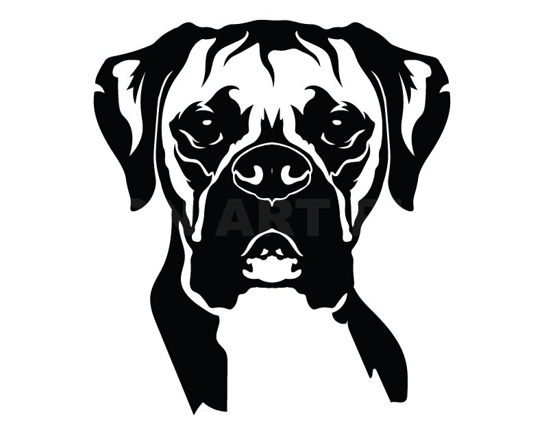 Boxer Dog Svg 01 Clipart Image Cricut Svg Image Dxf Pdf - Etsy Canada