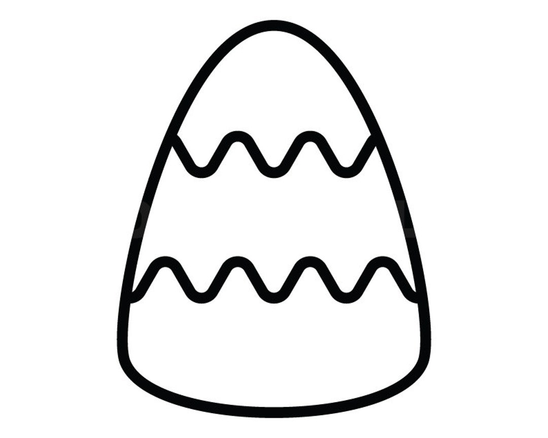 Candy Corn Outline Svg Clipart Image Cricut Svg Image Dxf Etsy Canada
