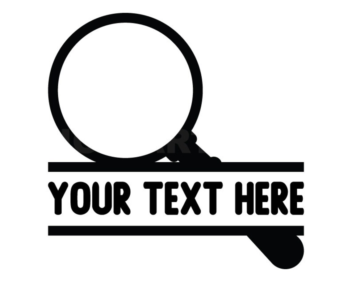 Lupe Split Name Rahmen Svg Clipart Bild Cricut Svg Bild Dxf - Etsy.de