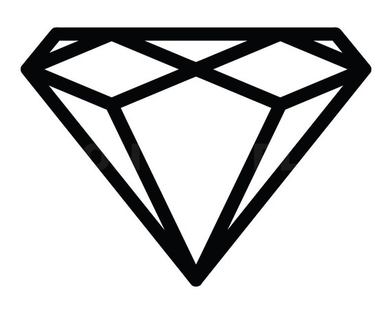 Diamond Svg Clipart Image Cricut Svg Image Dxf Pdf Eps - Etsy Hong Kong