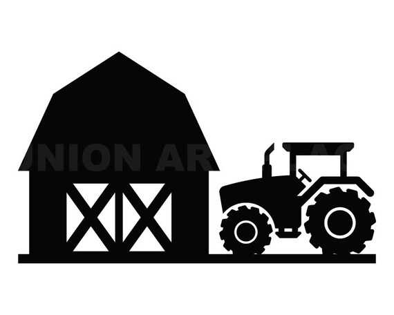 Barn Svg Big Tractor Svg Clipart Image Cricut Svg Image Dxf | Etsy