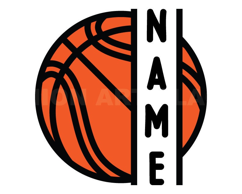 Basketball Split Frame Svg Clipart Image Cricut Svg Image - Etsy