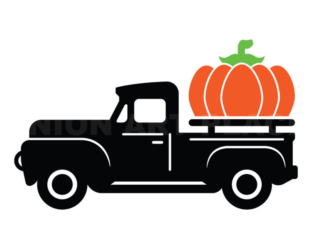 Fall Pumpkin Truck Svg Farm Truck Svg Clipart Image, Cricut Svg Image ...