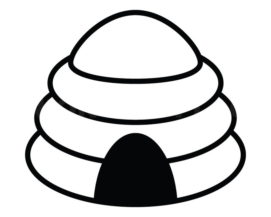 Bee Hive Outline Svg Clipart Image Cricut Svg Image Dxf - Etsy