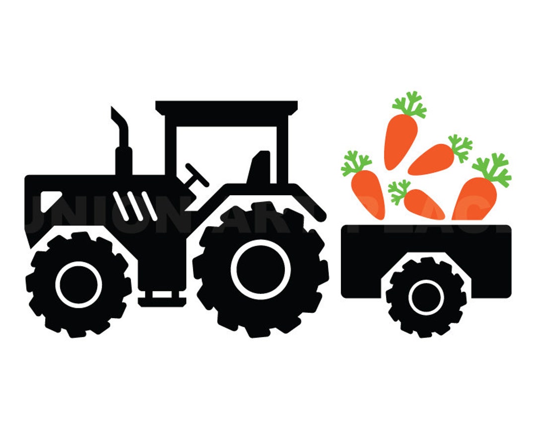 Carrots Tractor Svg Big Tractor Svg Clipart Image Cricut Svg - Etsy