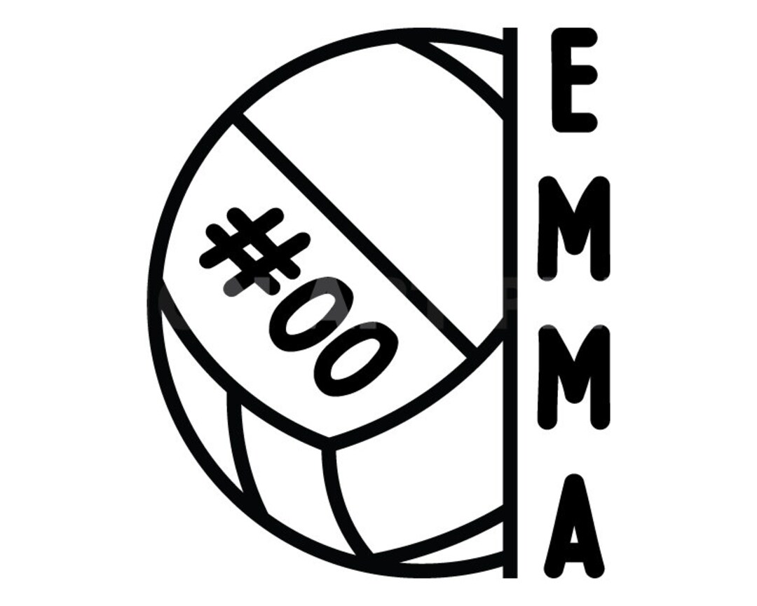 Buy Half Volleyball Svg Clipart Image, Cricut Svg Image, Dxf, Pdf, Eps ...