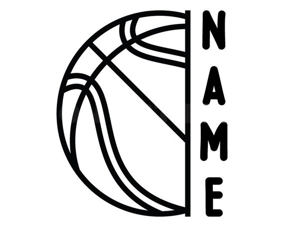 Half Basketball Clipart