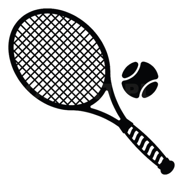 Tennis Racket Svg - Etsy