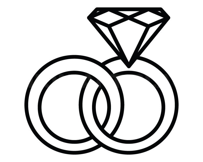Wedding Rings Svg Clipart Image Cricut Svg Image Dxf Pdf Etsy