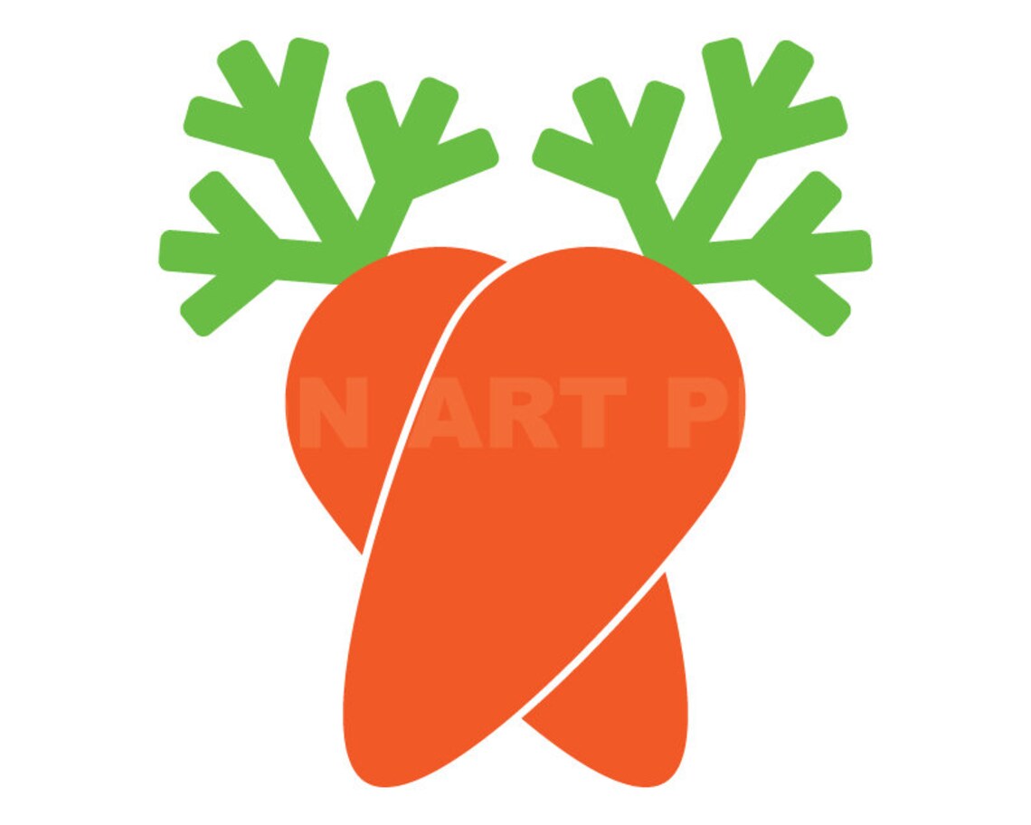Crossed Carrots Svg Clipart Image, Cricut Svg Image, Dxf, Pdf, Eps, Jpg ...