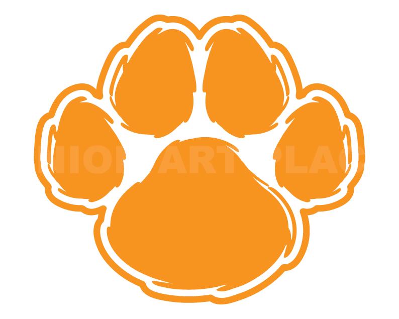 Tiger Paw Print Svg Paw Svg Clipart Image, Cricut Svg Image, Dxf, Pdf ...