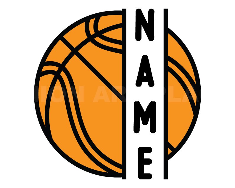 Basketball Split Frame Svg Clipart Image, Cricut Svg Image, Dxf, Pdf ...