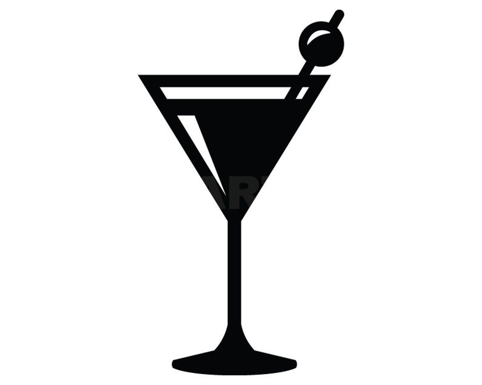 Martini Glass Svg Clipart Image Cricut Svg Image Dxf Pdf Etsy Israel