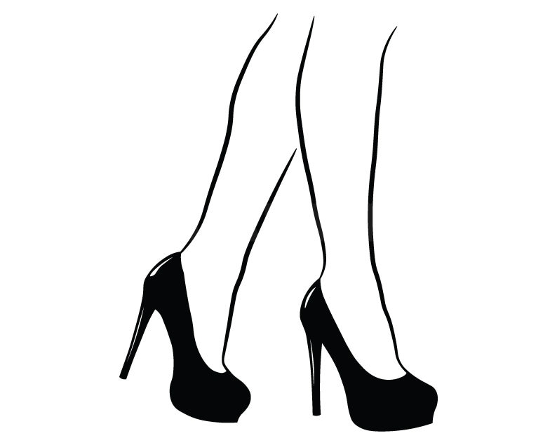 High Heel Shoes Svg Clipart Image, Cricut Svg Image, Dxf, Pdf, Eps, Jpg ...