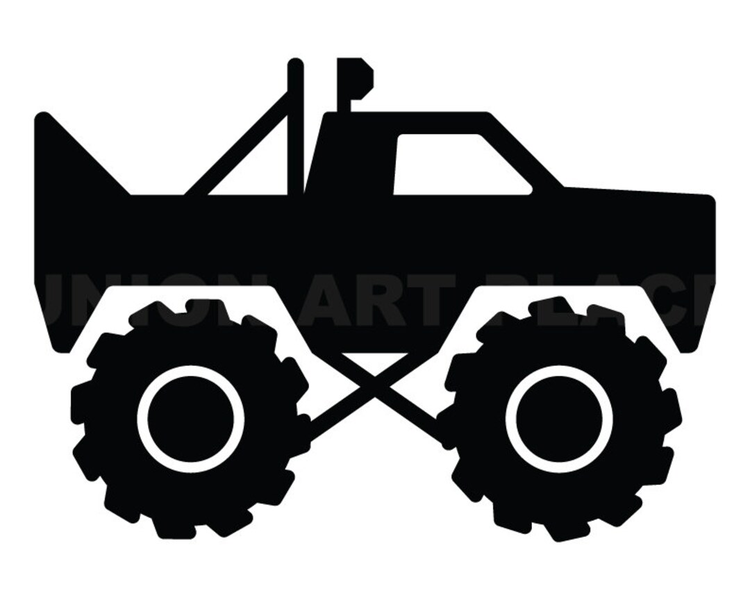 Shark Monster Truck Svg Clipart Image, Cricut Svg Image, Dxf, Pdf, Eps ...