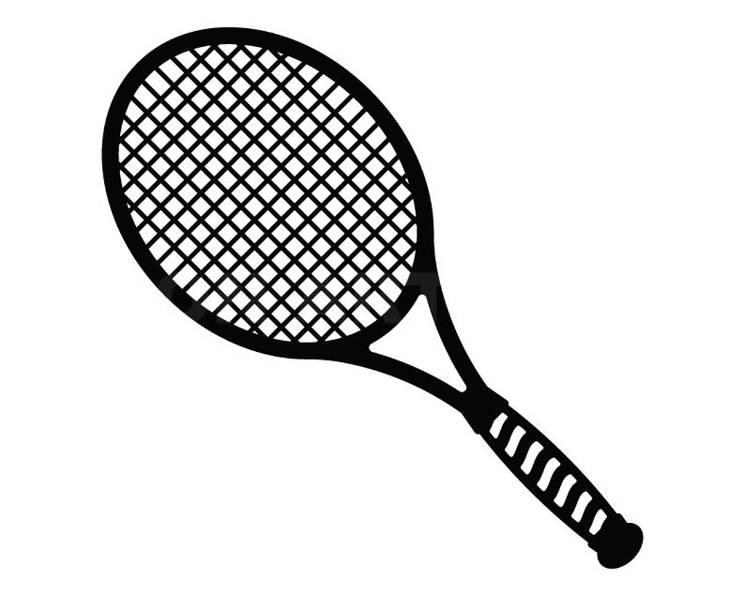 Tennis Racket Svg Clipart Image, Cricut Svg Image, Dxf, Pdf, Eps, Jpg ...