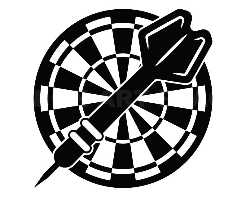Dart Board Svg Dart Pin Svg Clipart Image, Cricut Svg Image, Dxf, Pdf ...